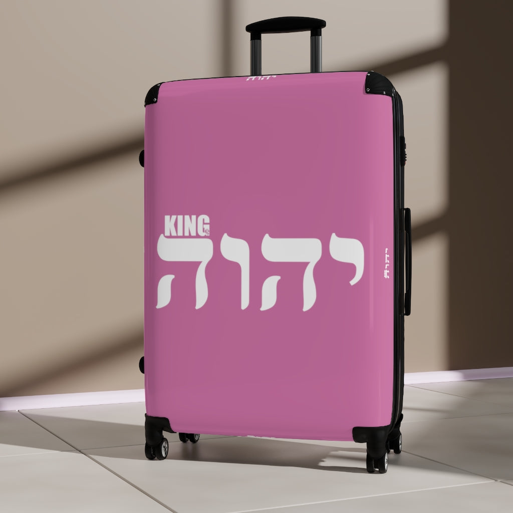 King YAHWEH "Amplified" Suitcase (Pink) – KING YAHWEH FASHIONS